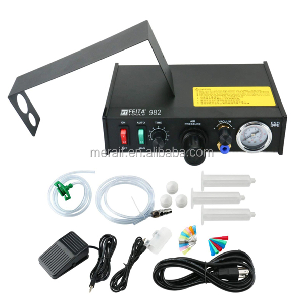 Pneumatic glue dispenser machine semin automatic gule dispenser 983 ...