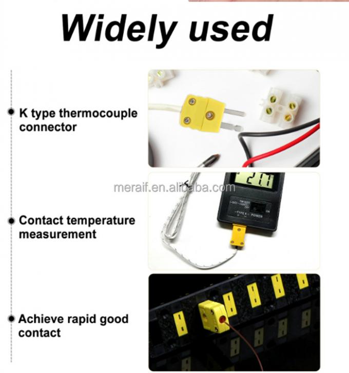 High Temperature Thermocouple Sensor with omega plug GG-K-30-SLE ...